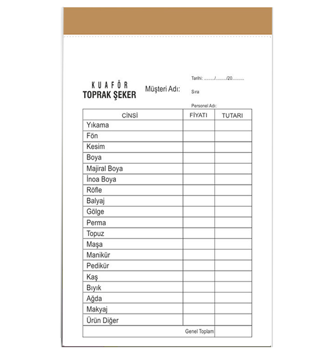 Adisyon Basım Örnekleri 02